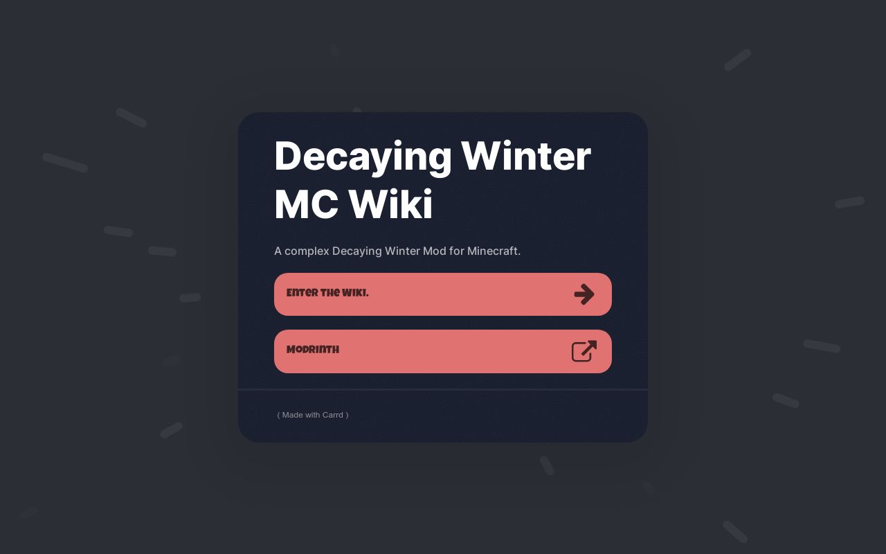 Decaying Winter MC Wiki